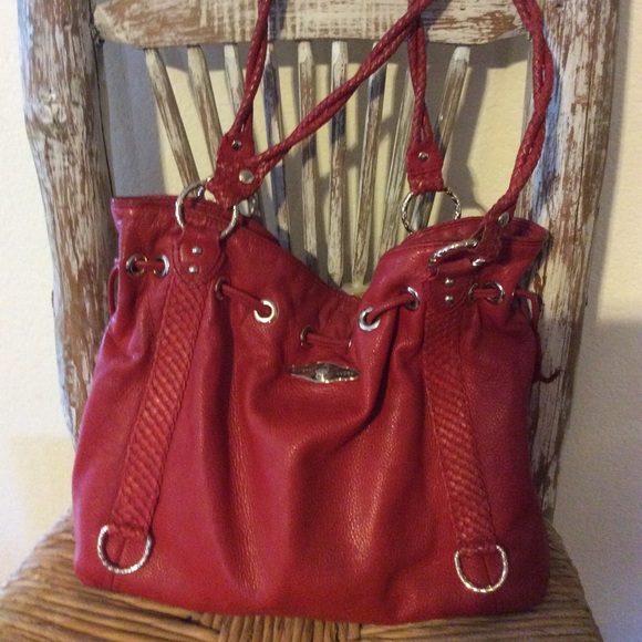 Elliott Lucca | Bags | Big Red Leather Purse | Poshmark